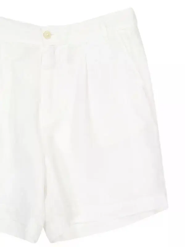 120% Lino Pleated Linen Shorts