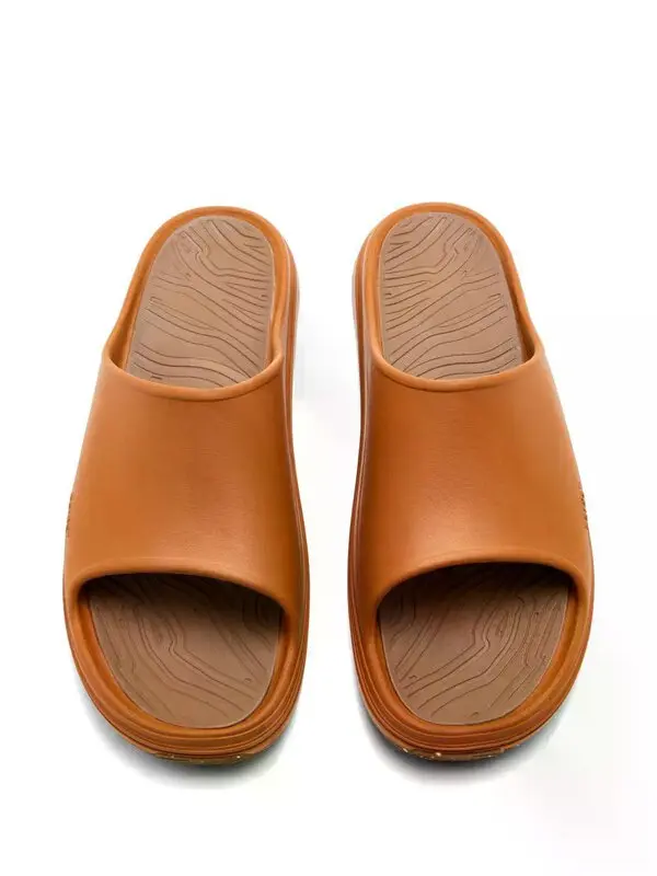 NORDA 008 Open-toe Slides - Brown
