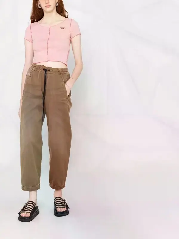 DIESEL® Logo Patch Denim Jeans