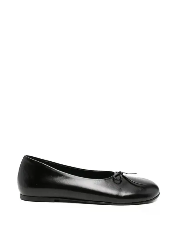 Paloma Wool Napoli Leather Ballet Flats With Bow Detailing