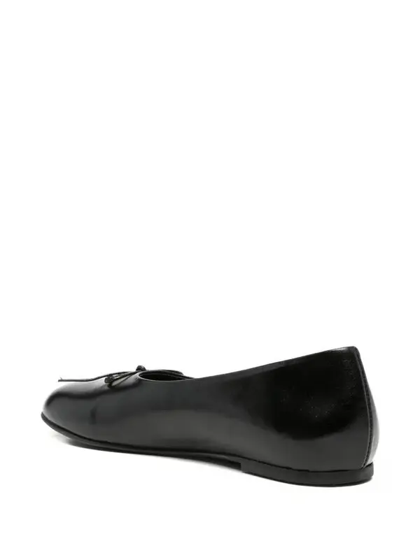 Paloma Wool Napoli Leather Ballet Flats With Bow Detailing