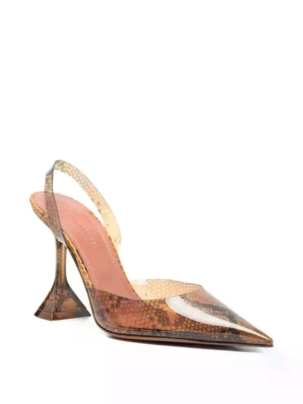 Amina Muaddi Holli Slingback Pumps