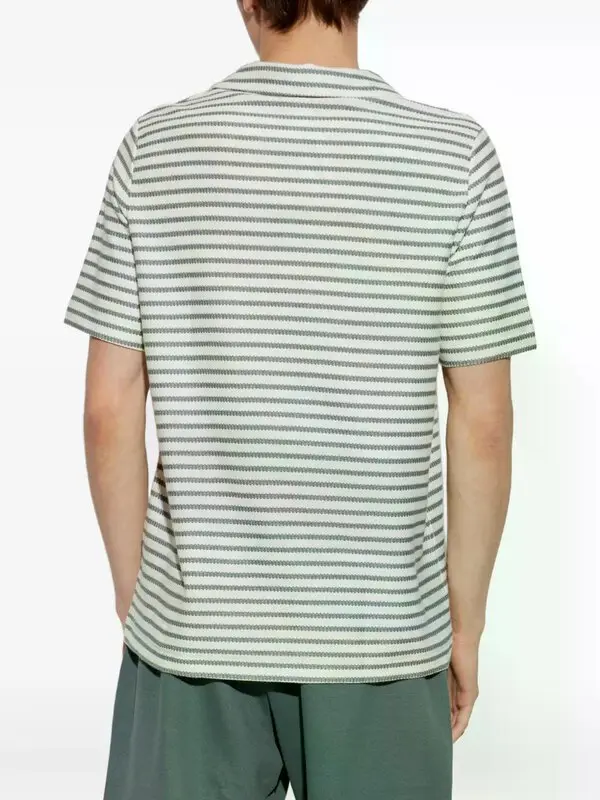 Hanro Striped V-neck T-shirt - Neutrals