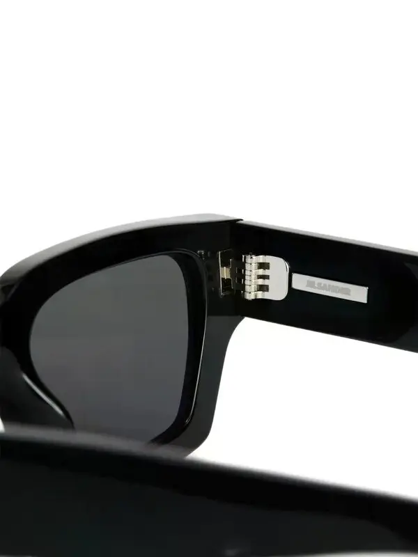 JIL SANDER Rectangle Frame Sunglasses - Black