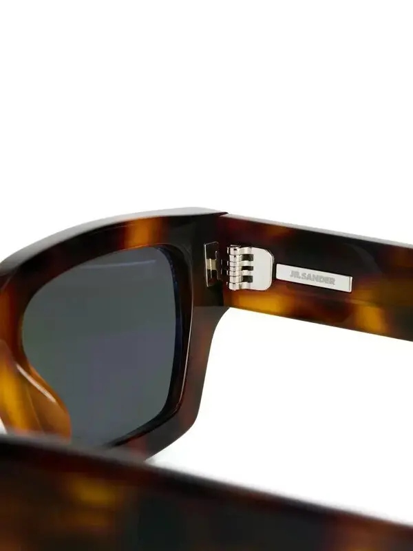 JIL SANDER Rectangular Frame Sunglasses - Brown