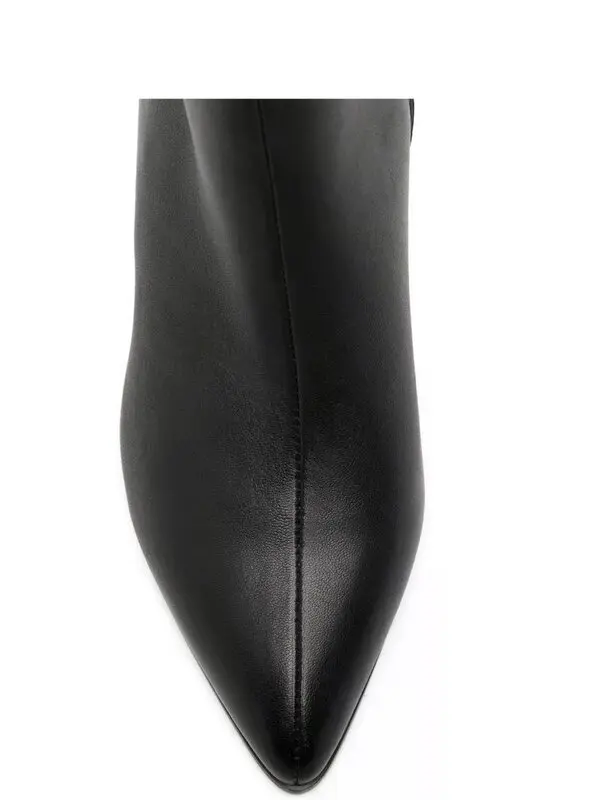 ADRIANNA FERETTI Buckle Detail Pointed Toe Ankle Boots