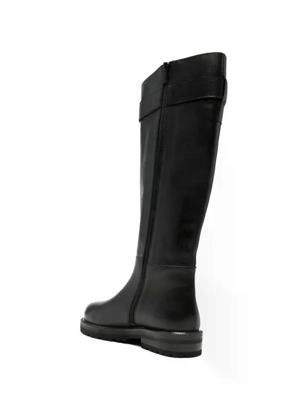ADRIANNA FERETTI Adrianna Ferretti Knee-high Leather Boots With Buckle Detail