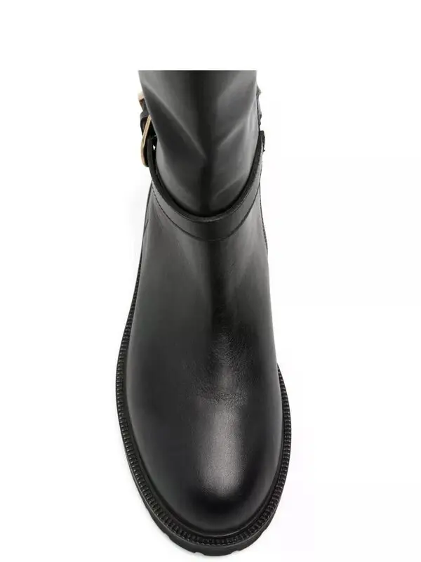 ADRIANNA FERETTI Chain-link Buckled Boots