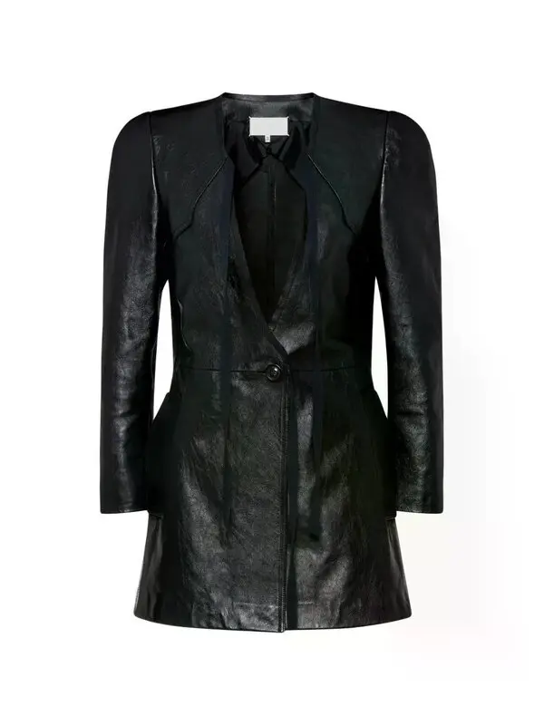 MAISON MARGIELA Tie-fastening Leather Jacket