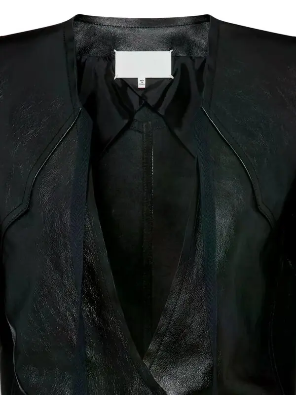 MAISON MARGIELA Tie-fastening Leather Jacket