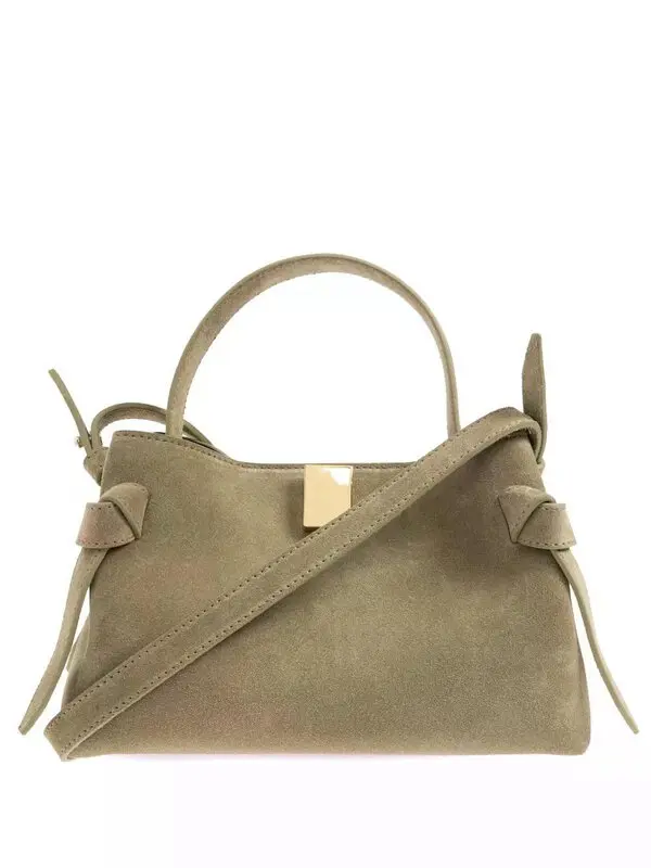 Yuzefi Mini Gyoza Suede Tote Bag - Green