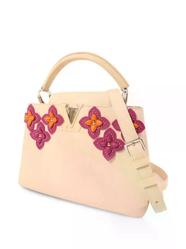 LOUIS VUITTON Taurillon Capucines Bb Tote Bag