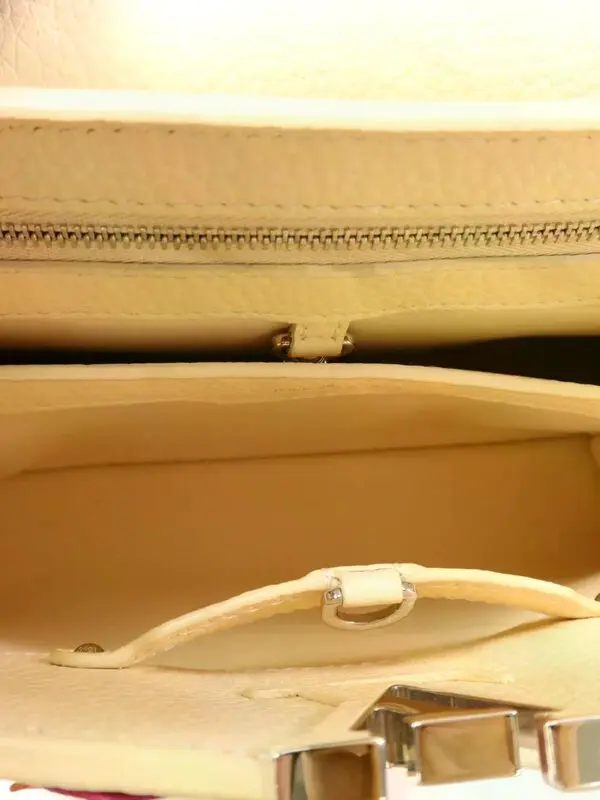 LOUIS VUITTON Taurillon Capucines Bb Tote Bag