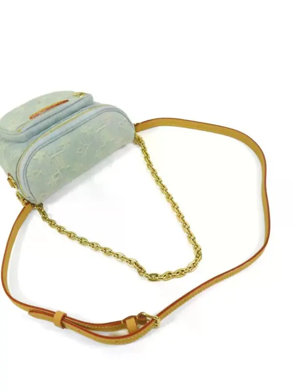 LOUIS VUITTON Denim Monogram Belt Bag - Blue