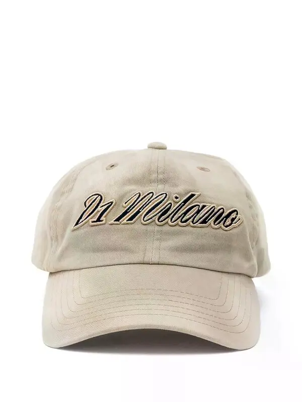 D1 MILANO Logo Embroidered Baseball Cap - Neutrals