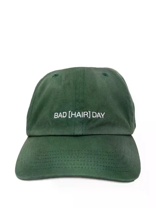D1 MILANO Embroidered Cotton Cap - Green