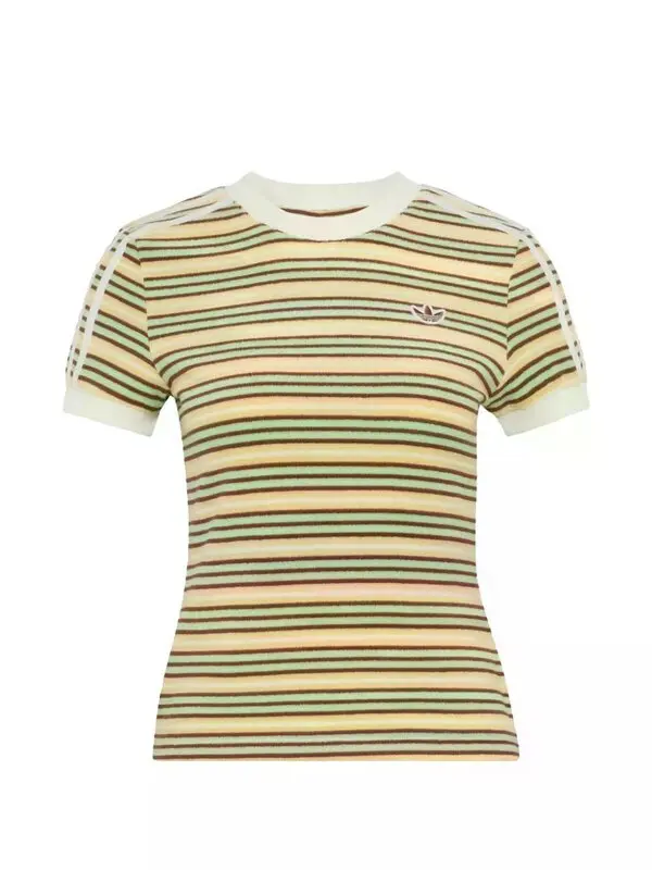 Adidas Summer Glow Striped T-shirt - Yellow