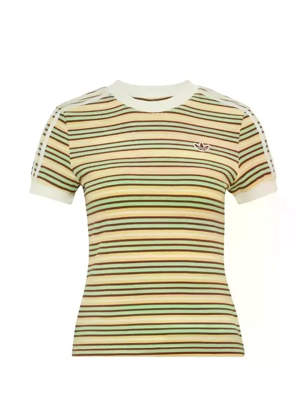 Adidas Summer Glow Striped T-shirt - Yellow