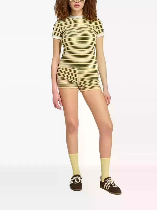 Adidas Summer Glow Striped T-shirt - Yellow