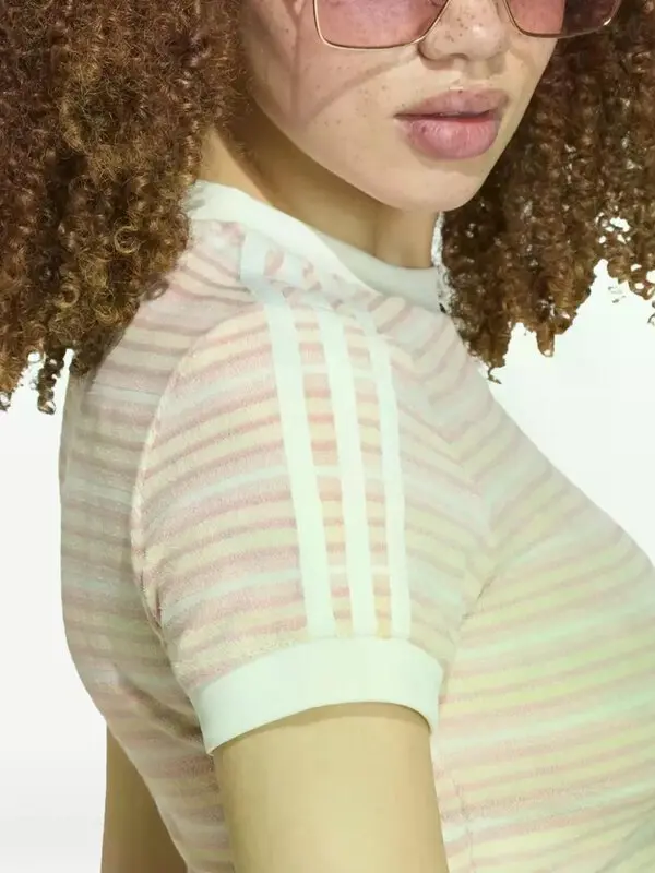 Adidas Striped T-shirt - Pink