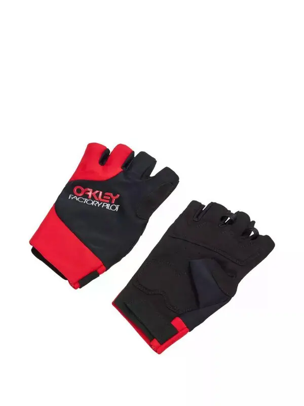 Oakley Pilot Fingerless Gloves - Red