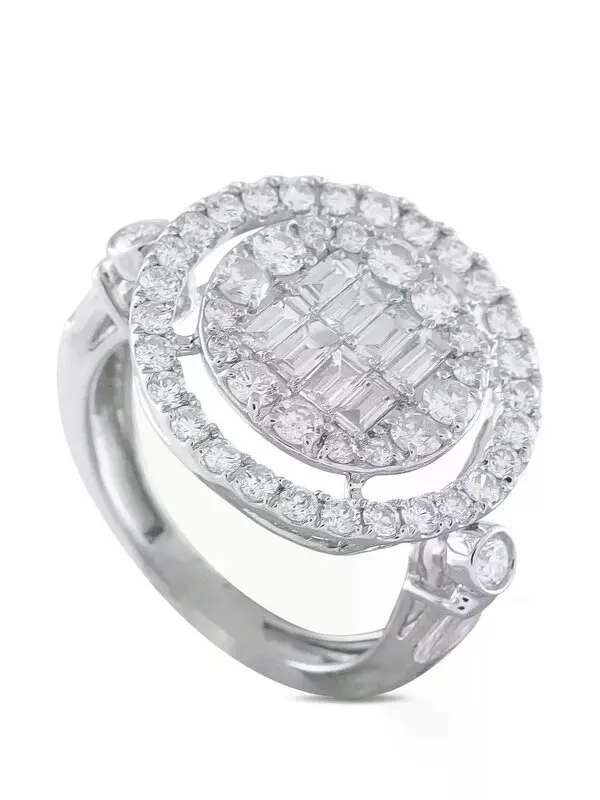 LB EXCLUSIVE Platinum Diamond Ring - Silver