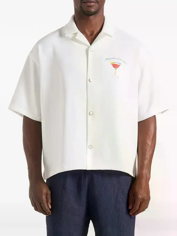 Manière De Voir St. Barts Relaxed Fit Shirt - White