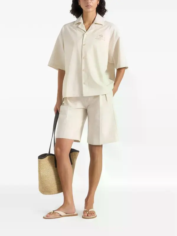 Manière De Voir Alexis Cote D'azur Boxy Shirt - Neutrals