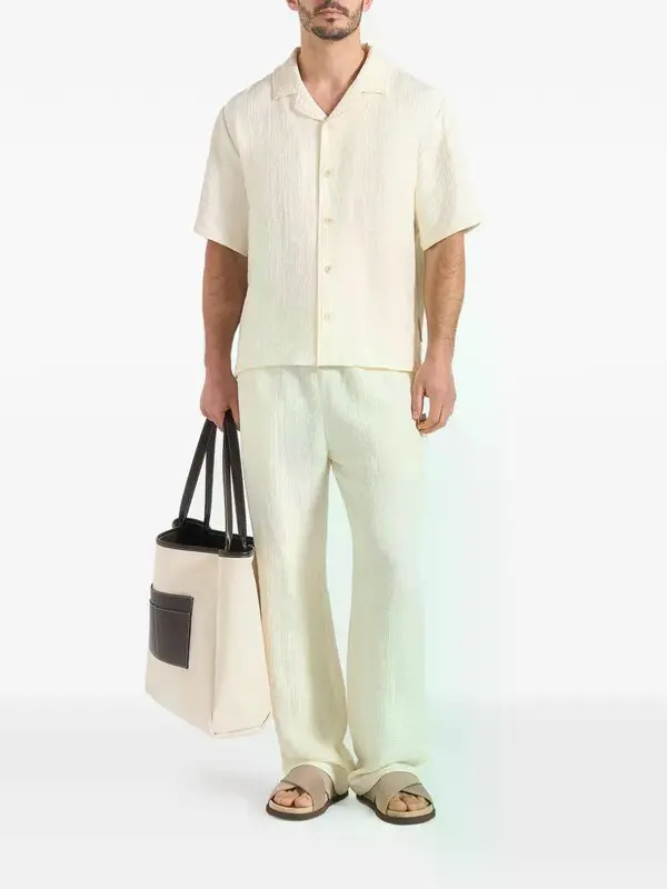 Manière De Voir Addison Textured Relaxed Fit Trousers