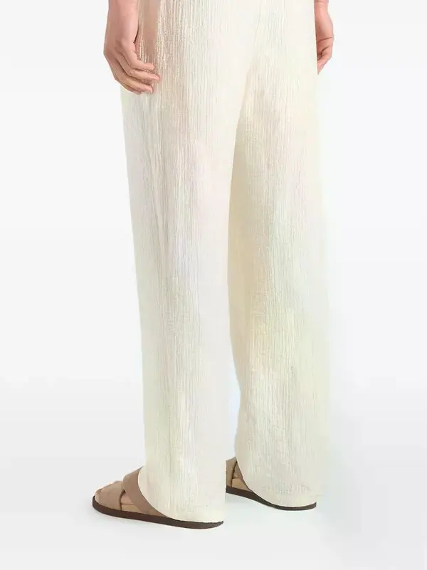 Manière De Voir Addison Textured Relaxed Fit Trousers