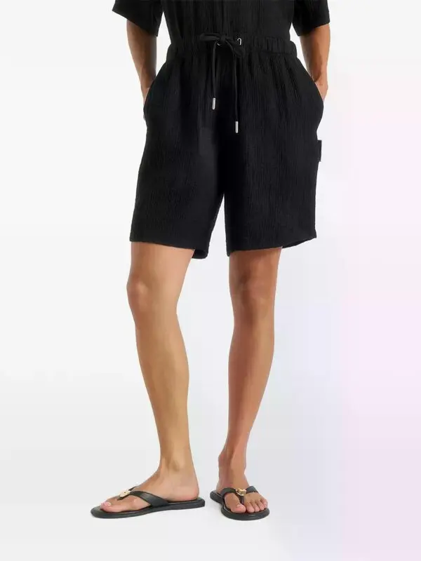 Manière De Voir Textured Shorts - Black
