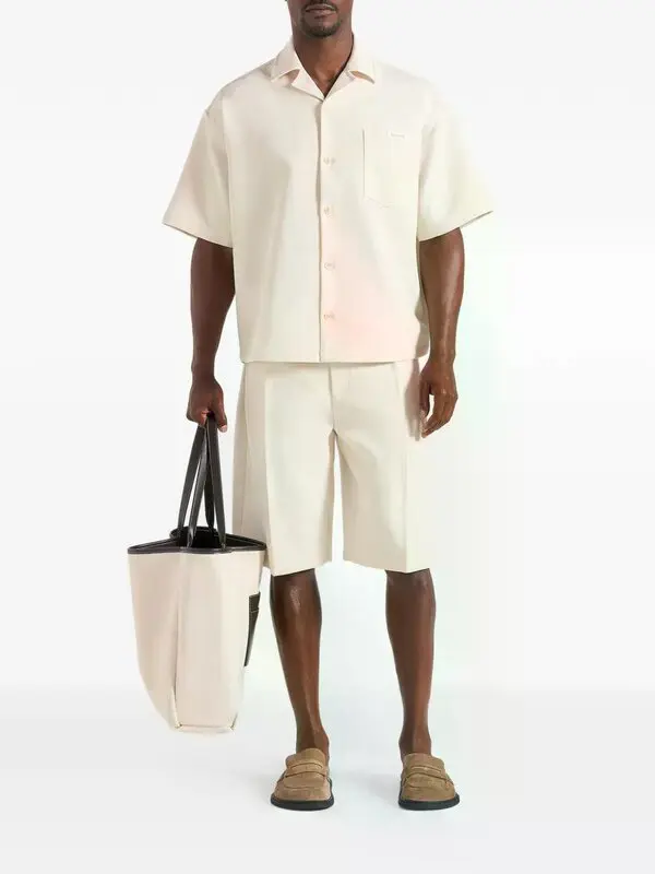 Manière De Voir Signature Twill Boxy Shirt