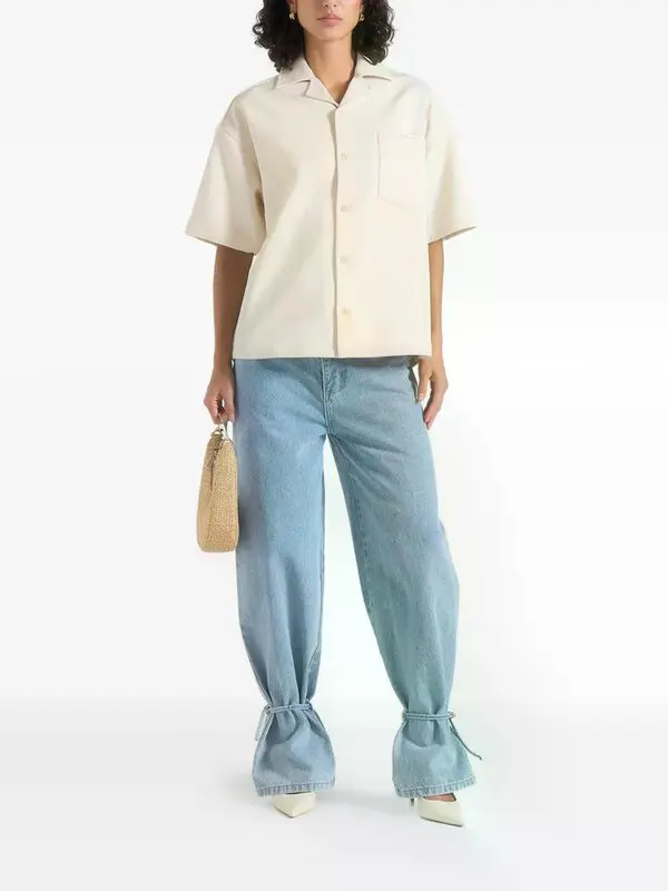 Manière De Voir Signature Twill Boxy Shirt
