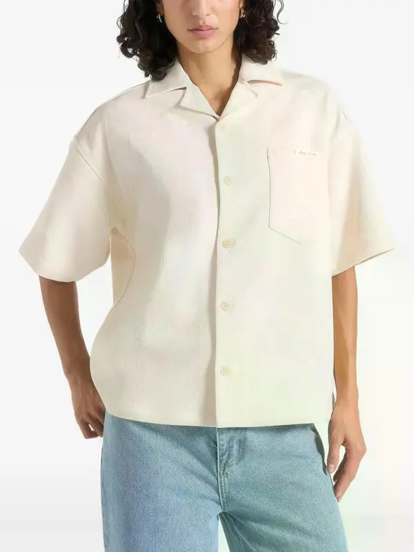 Manière De Voir Signature Twill Boxy Shirt