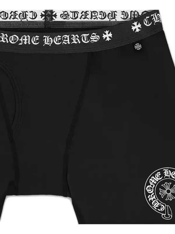 Chrome Hearts Logo-print Boxers - Black