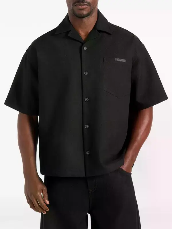 Manière De Voir Signature Twill Boxy Shirt