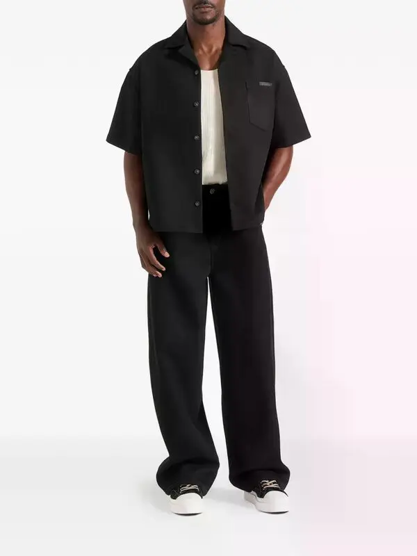 Manière De Voir Signature Twill Boxy Shirt
