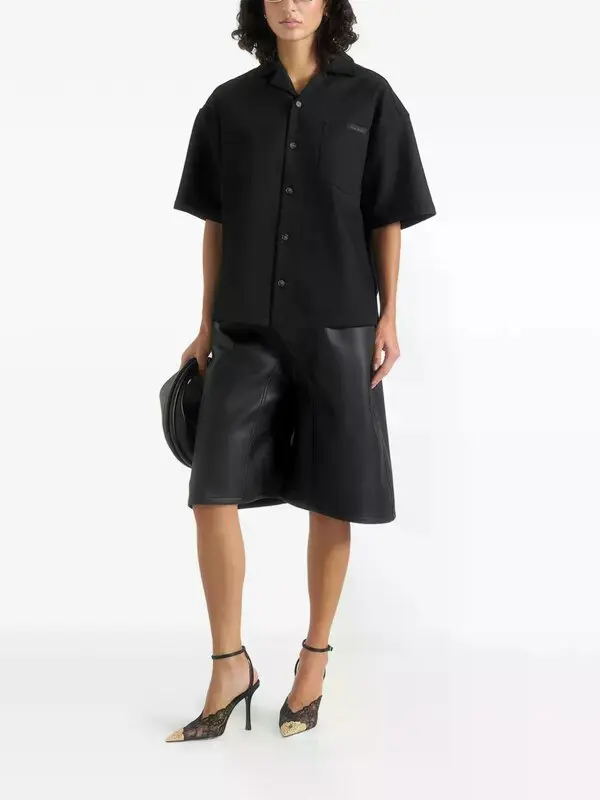 Manière De Voir Signature Twill Boxy Shirt