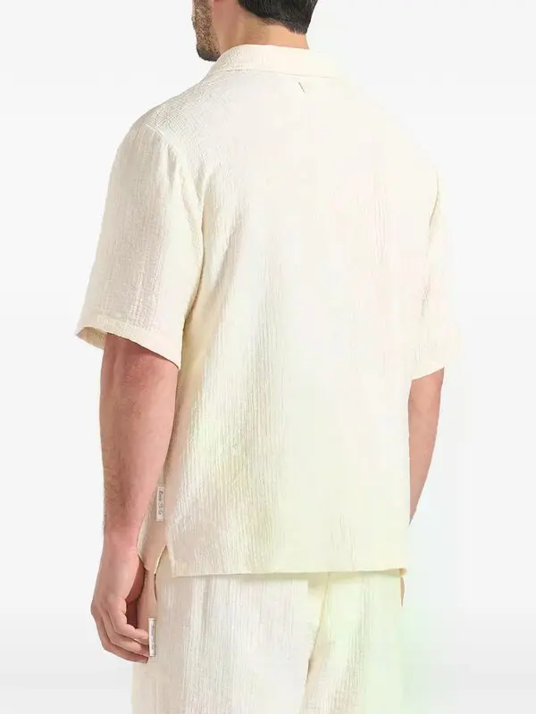 Manière De Voir Maniere De Voir Textured Revere Collar Shirt