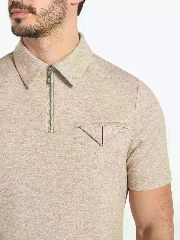 Manière De Voir Marl-zip Polo Shirt