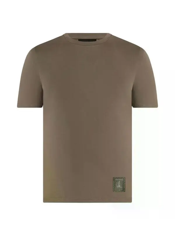 Manière De Voir Ts003 In Olive Fitted Luxe T-shirt - Green