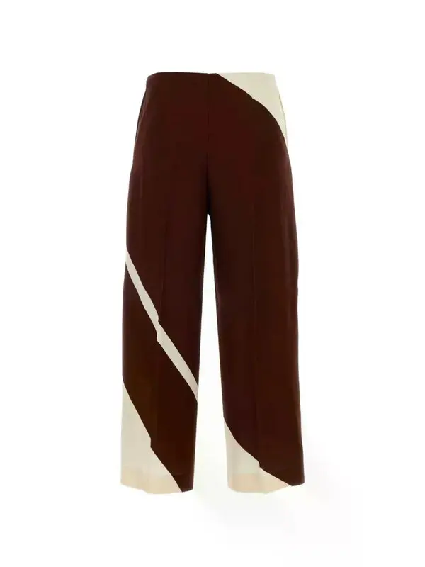 Alberta Ferretti Printed Trousers - Brown