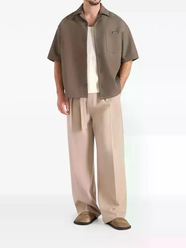 Manière De Voir Signature Twill Boxy Shirt