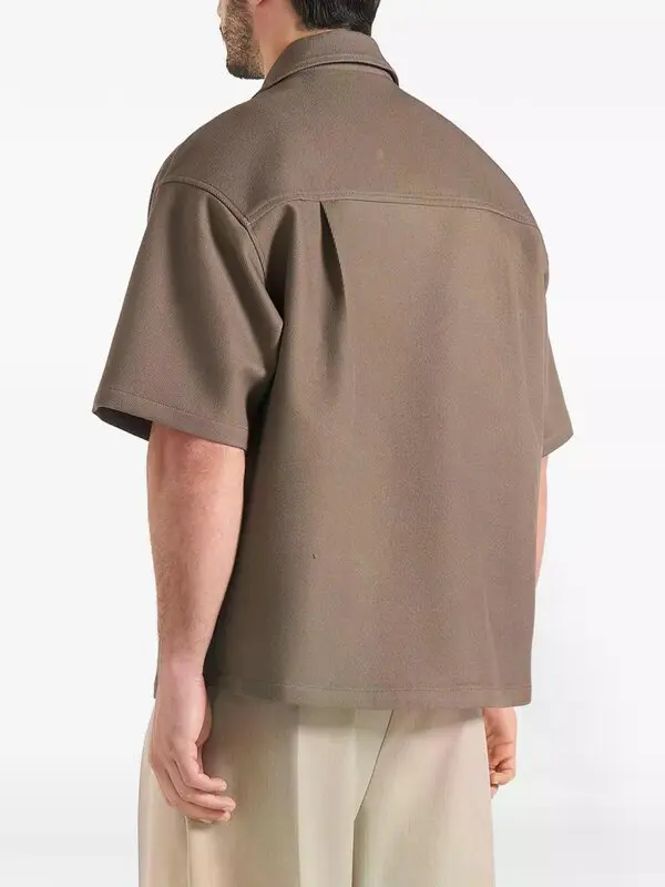 Manière De Voir Signature Twill Boxy Shirt