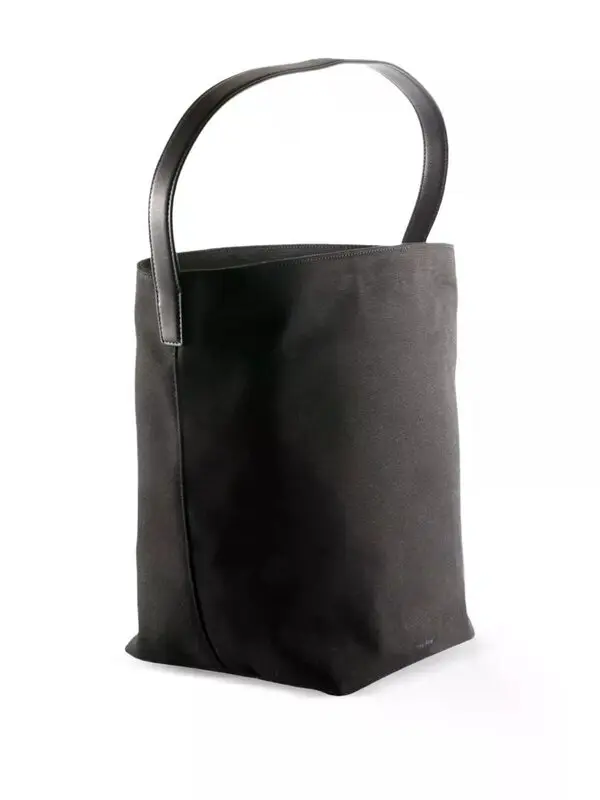 THE ROW Leather-handle Cotton Tote Bag