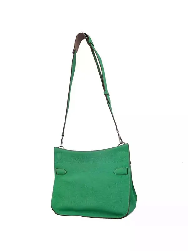 Hermès 2012 Taurillon Clemence Jypsiere 34 Shoulder Bag - Green