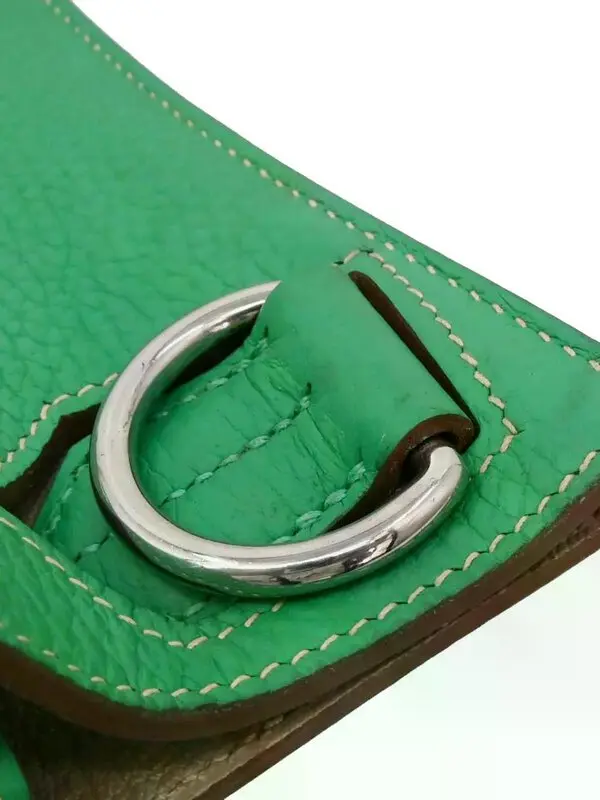 Hermès 2012 Taurillon Clemence Jypsiere 34 Shoulder Bag - Green