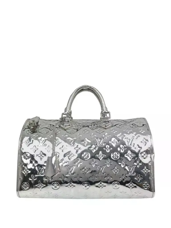 LOUIS VUITTON 2008 Monogram Miroir Speedy Handbag - Silver