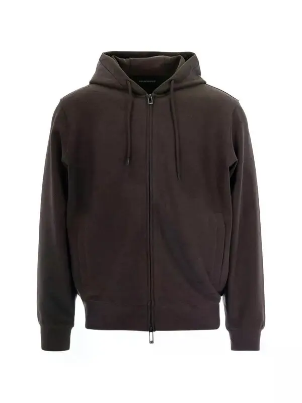 Emporio Armani Eagle Jacquard Zip Hoodie