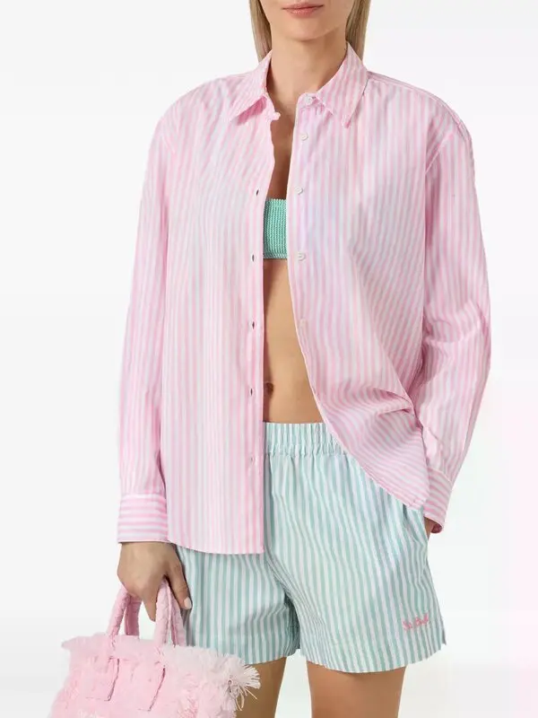 MC2 SAINT BARTH Striped Cotton Shirt